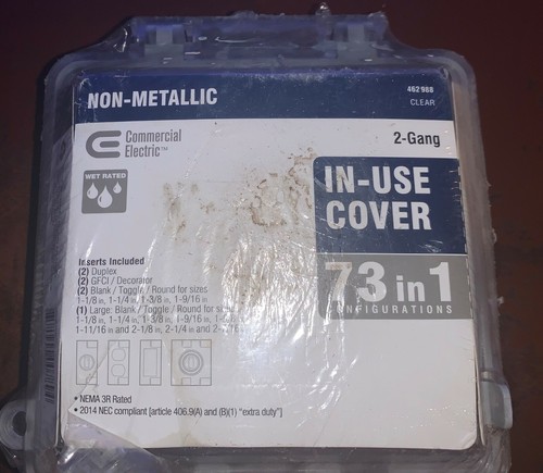 NON-METALLIC 2-Gang Weatherproof IN-USE CLEAR Cover WCW2PC 462988 | eBay