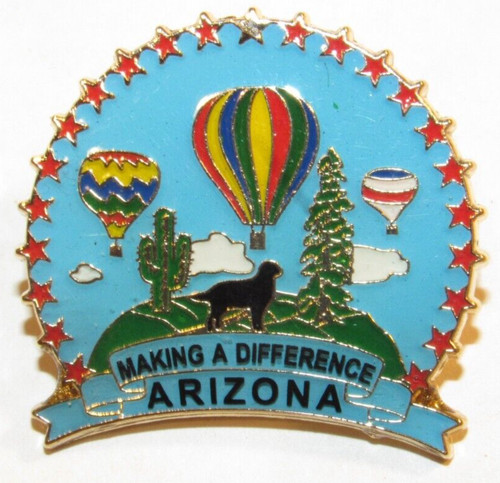 Vintage Arizona Making a Difference Pin - Ariz. AZ Hot Air Balloons | eBay