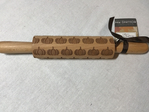Ciroa PUMPKINS Rolling Pin Wood Embossed NWT | eBay