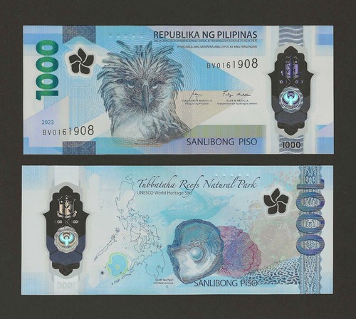 PHILIPPINES 1000 Piso 2023, P-241c, New Sign: Marcos + Medalla, Polymer ...