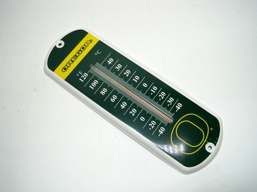 VTG Oregon Ducks Outdoor Metal Glass Thermometer | eBay
