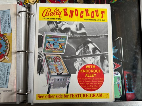 Bally Pinball Machine KNOCKOUT Flyer Ad Promo Insert Poster EM | eBay