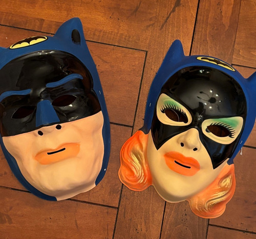 Batman and Batgirl Halloween Masks Ben Cooper | eBay