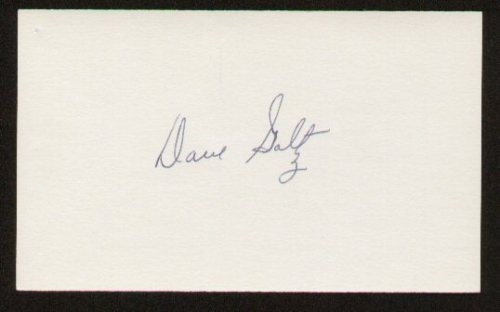 Dave Goltz signed autographed 3x5 index card E1017 | eBay