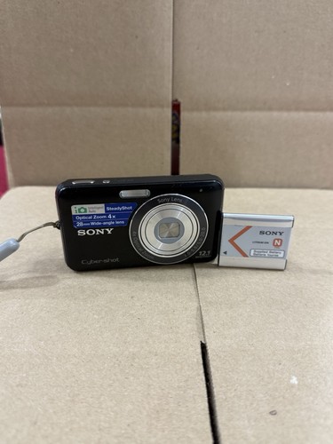 Vintage Sony Cybershot DSC-W310 12.1 MP Black Digital Camera ‼️NICE‼️ ...