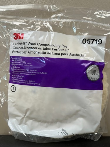 3M Perfect It III Wool Compounding 9" Buffing Polishing Pad 05719 ...