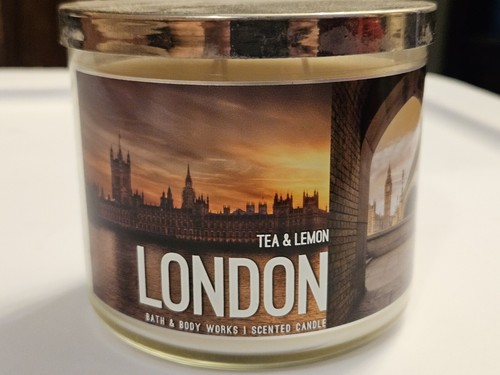 1 Bath & Body Works LONDON TEA LEMON Large 3-Wick Scented Candle 14.5 ...