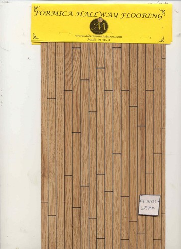 Flooring Sheet - 7152-58 Formica - Oak 90 sq.in. miniature 1:12 scale ...