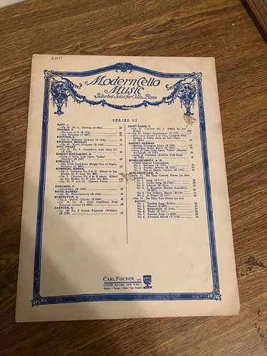 Vintage Sheet Music - Modern Cello Music | eBay
