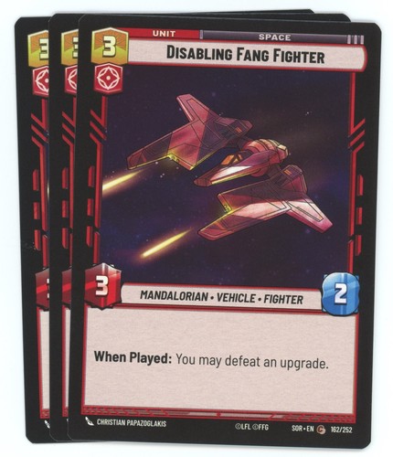 x3 Disabling Fang Fighter - Spark of Rebellion (SOR) - Star Wars ...