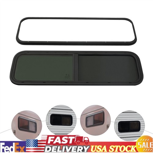 42" W x12" H Vertical Sliding RV Window Camper Trailer Screen Window W ...
