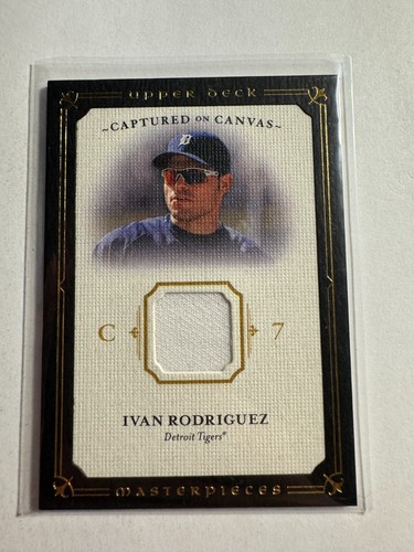 K134,387 - 2008 UD Masterpieces Captured on Canvas #IR Ivan Rodriguez ...