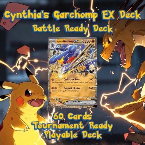 Garchomp EX TCG Deck | Competitive Tournament Ready | Pokemon Meta ...