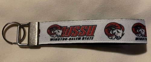 Handcrafted NCAA Winston Salem State University Rams Key Chain Wristlet ...