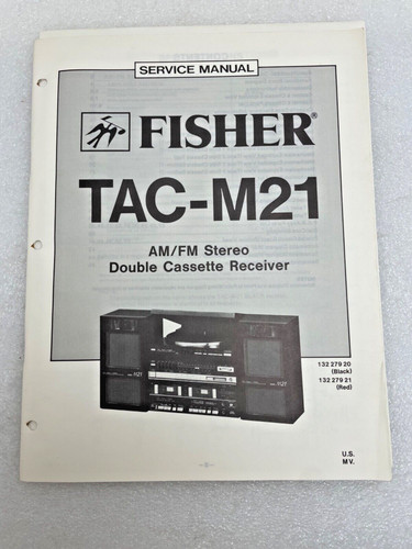 Vintage Original Fisher TAC-M21 AmFm Stereo Cass Receiver Service ...