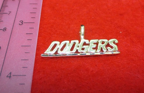 DODGERS 14KT GOLD PLATED SPORTS TEAM CHARM | eBay