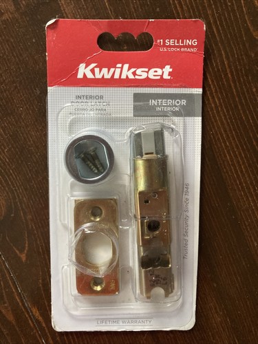 Kwikset Interior Door Latch 19843 6wal PL CP 3 for sale online | eBay