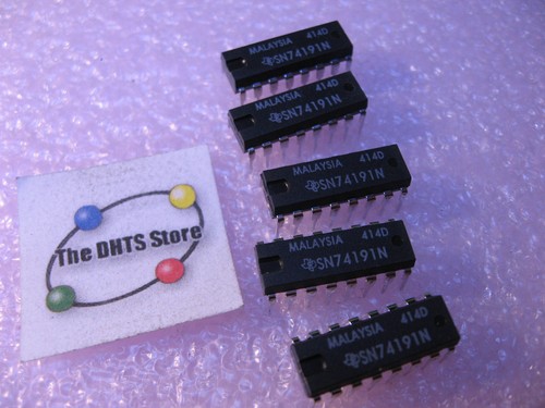 SN74191N Texas Instruments TTL Binary Counter 4-Bit IC 74191 - NOS Qty 5 | eBay