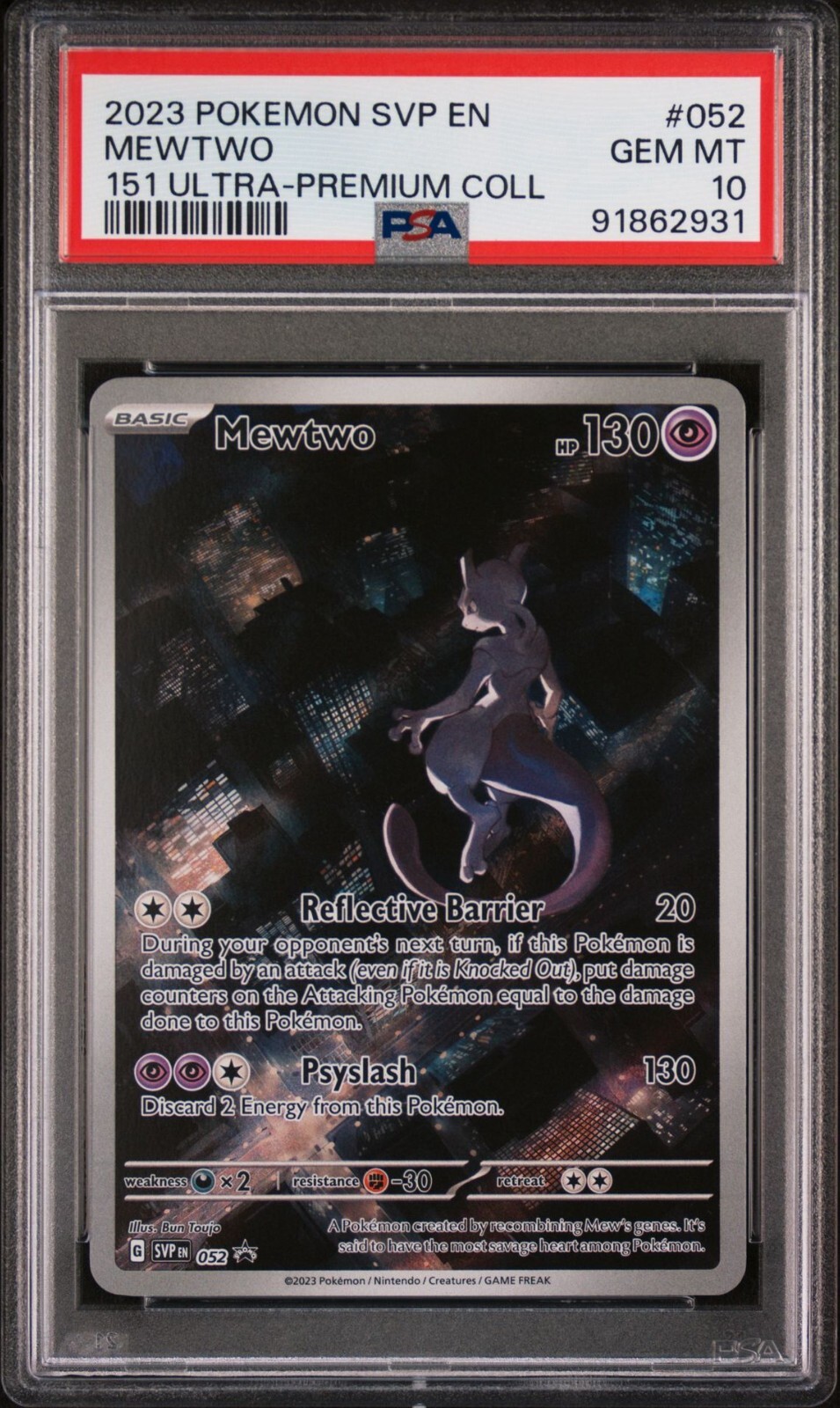 Mewtwo 2023 Scarlet & Violet: Black Star Promo #SVP052 151 Ultra ...