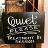 Plastic Sign Quiet Please Massage in Session | eBay