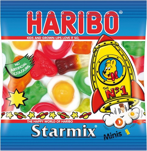 Haribo Starmix Mini Bags Full Box Of 100 Gummy Jelly Sweets | eBay UK