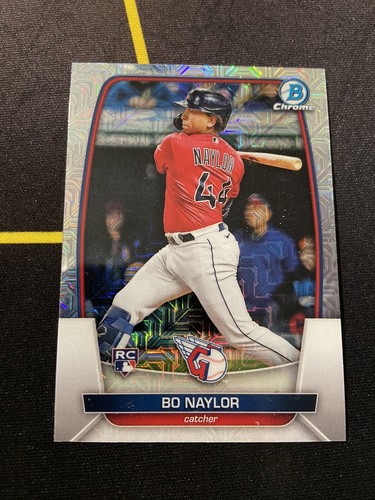 2023 Bowman Chrome Mega Bo Naylor #60 Mojo RC Rookie Cleveland ...