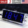 4-Digit LED Digital Electronic Clock DIY Kit Light Control Case Red ...