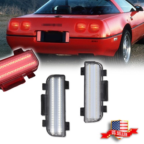 2x Clear White LED Rear Tailgate Reverse Backup Lights For 1984-1990 ...