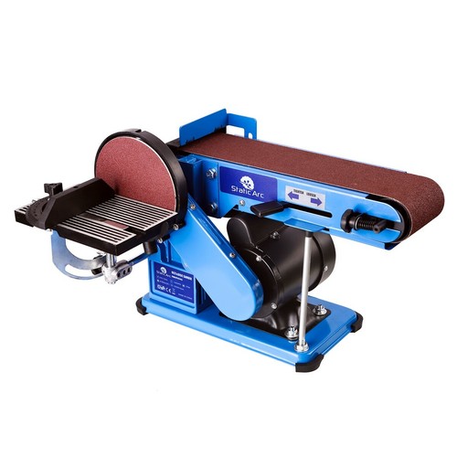 375W ELECTRIC BELT + DISC SANDER LINISHER BENCH WORKTOP WOOD METAL ...