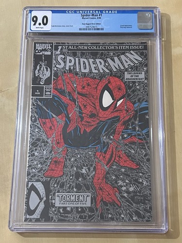 Spider-Man #1 Todd McFarlane Silver Variant CGC 9.0 Marvel Comics 1990 | eBay
