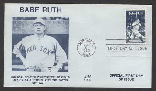 1983 Babe Ruth First Day Cover – JM – Baseball | eBay