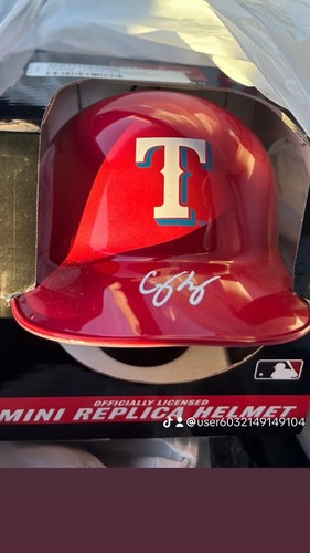 Corey Seager autographed Texas Rangers mini helmet Certified by ...
