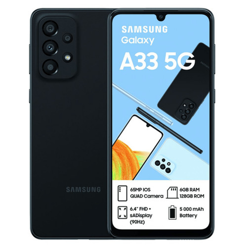 Samsung Galaxy A33 5G, Pristine Condition, BLACK, 128GB, Dual Sim ...