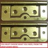 Flush Door Hinges Cupboards Cabinet Hurl Hurling Electro Brass 75mm X 1 ...