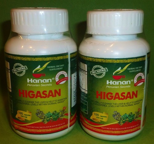 HIGASAN (LIVER CLEANSER BLEND) 480 MG X 100 CAPSULES (COMBO 2 BOTTLES ...