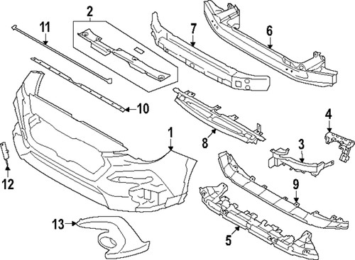 OEM Active Grille Air Shutter Bracket 57707FN260 Subaru Crosstrek 2024 ...