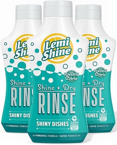 Lemi Shine Plus Dry Rinse For Shiny Dishes Dishwasher 8.45 Fluid Ounces ...