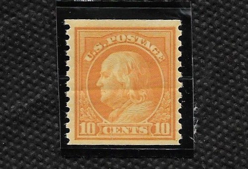 SCOTT 497 10 CENT BENJAMIN FRANKLIN COIL MINT SINGLE HINGED PERF10 FREE ...