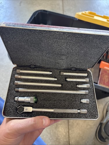 Starrett No. 823 Tubular Inside Micrometer Set 1-1/2"- 12" Out Of ...