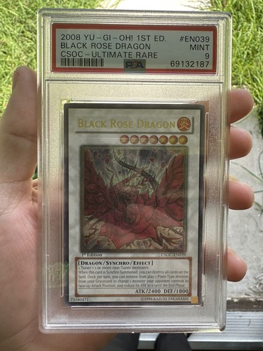 YUGIOH CSOC-EN039 BLACK ROSE DRAGON ULTIMATE RARE 1ST PSA 9 MINT | eBay