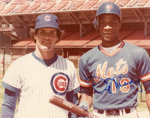 1984 ASG Darryl Strawberry Mets "TYPE 1" 8x10 Photo AUTOGRAPHED w/ Ryne ...