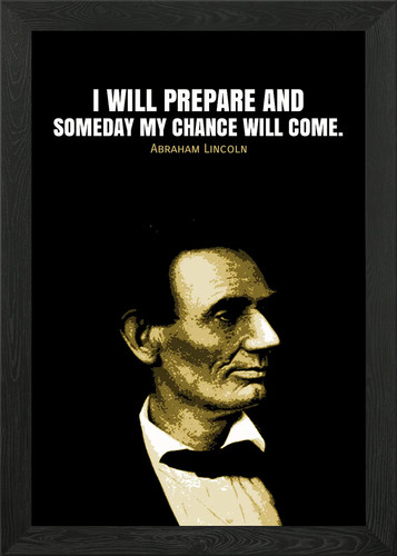 quote abraham lincoln Framed Wall Art Poster Canvas Print Picture | eBay UK