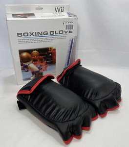 Black Boxing Gloves for Nintendo Wii Controllers for sale | eBay