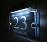 Large MODERN Crystal effect House Signs Plaques Door Numbers Name Plate ...