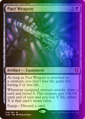 MTG Pact Weapon (139/1080) Commander Legends Battle for Baldur's Gate ...