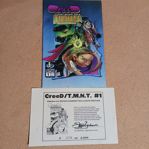 Creed Teenage Mutant Ninja Turtles 1 Variant COA NM Lighting Comics ...