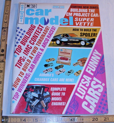 CAR MODEL MAGAZINE APRIL 1968 MODELS, SLOT CARS | eBay