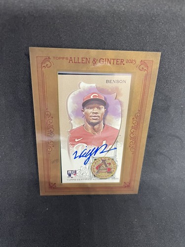 2023 Topps Allen Ginter Baseball Will Benson Framed Rookie Autograph ...