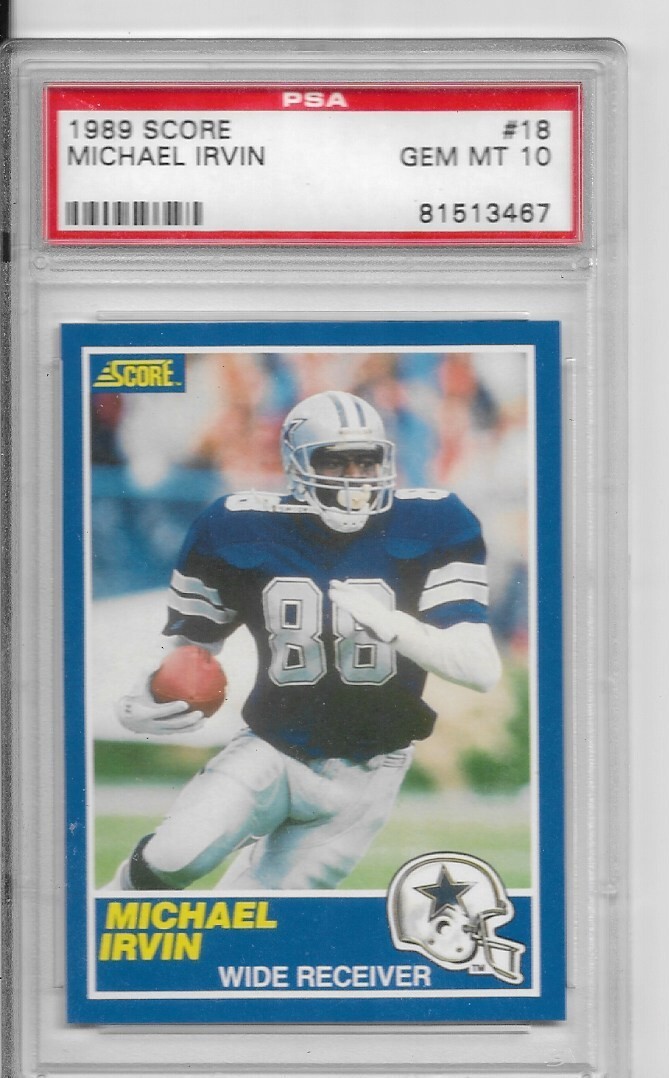 Michael Irvin 1989 Score #18 Base Price Guide - Sports Card Investor