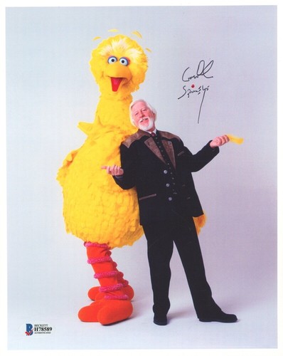 Caroll Spinney Signed Sesame Street Big Bird Actor 8x10 Photo Beckett ...